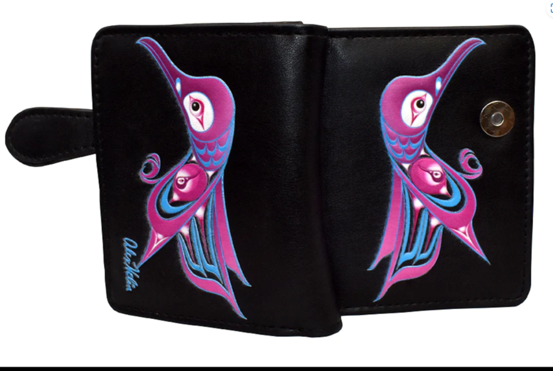 Coin Wallets Indigenous Andy Everson Komoks Comox Hase wolf Maple Leaf ...