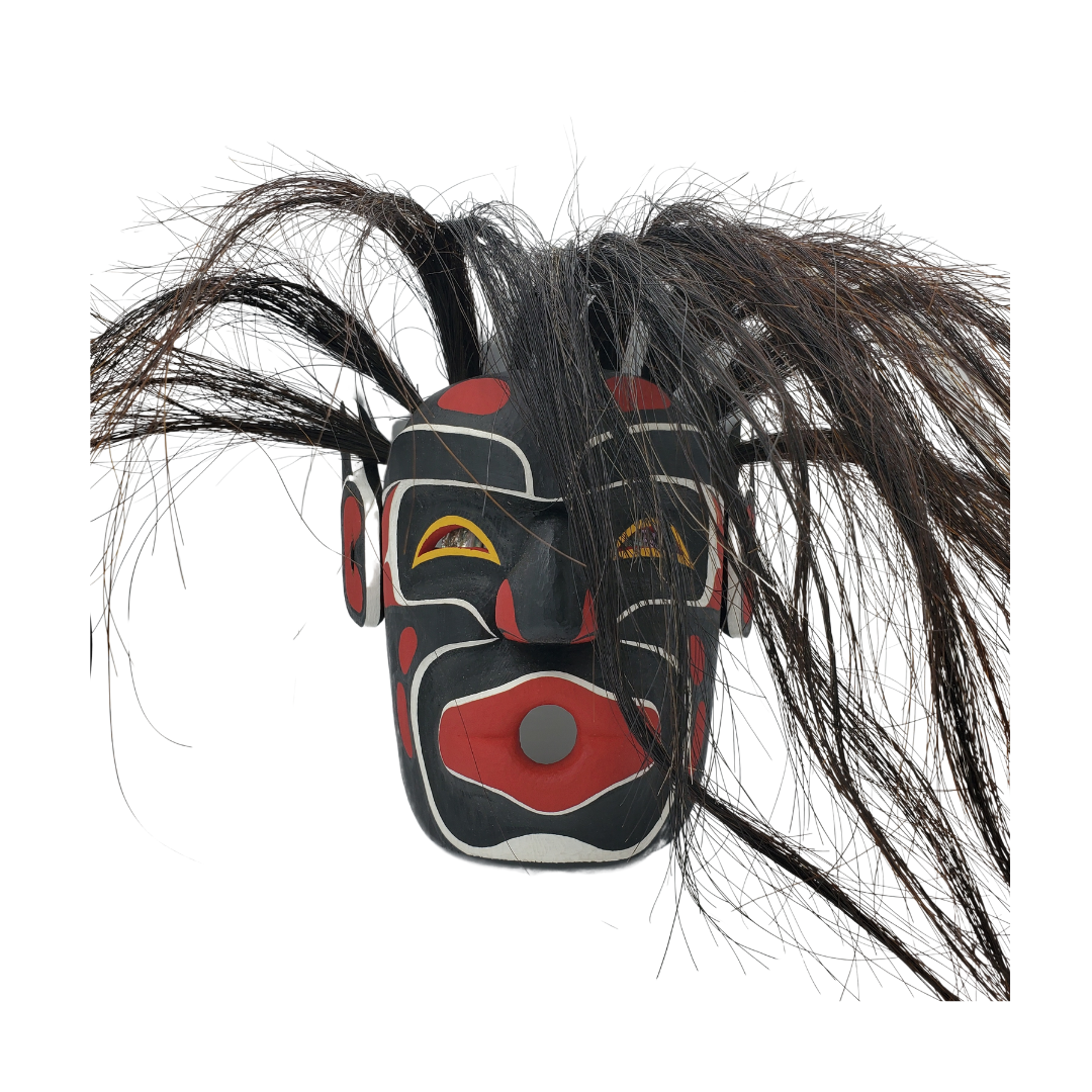 Mask Dzunuk̕wa Kwakwakawakw First Nations Leonard Scow Hand Carved Art ...
