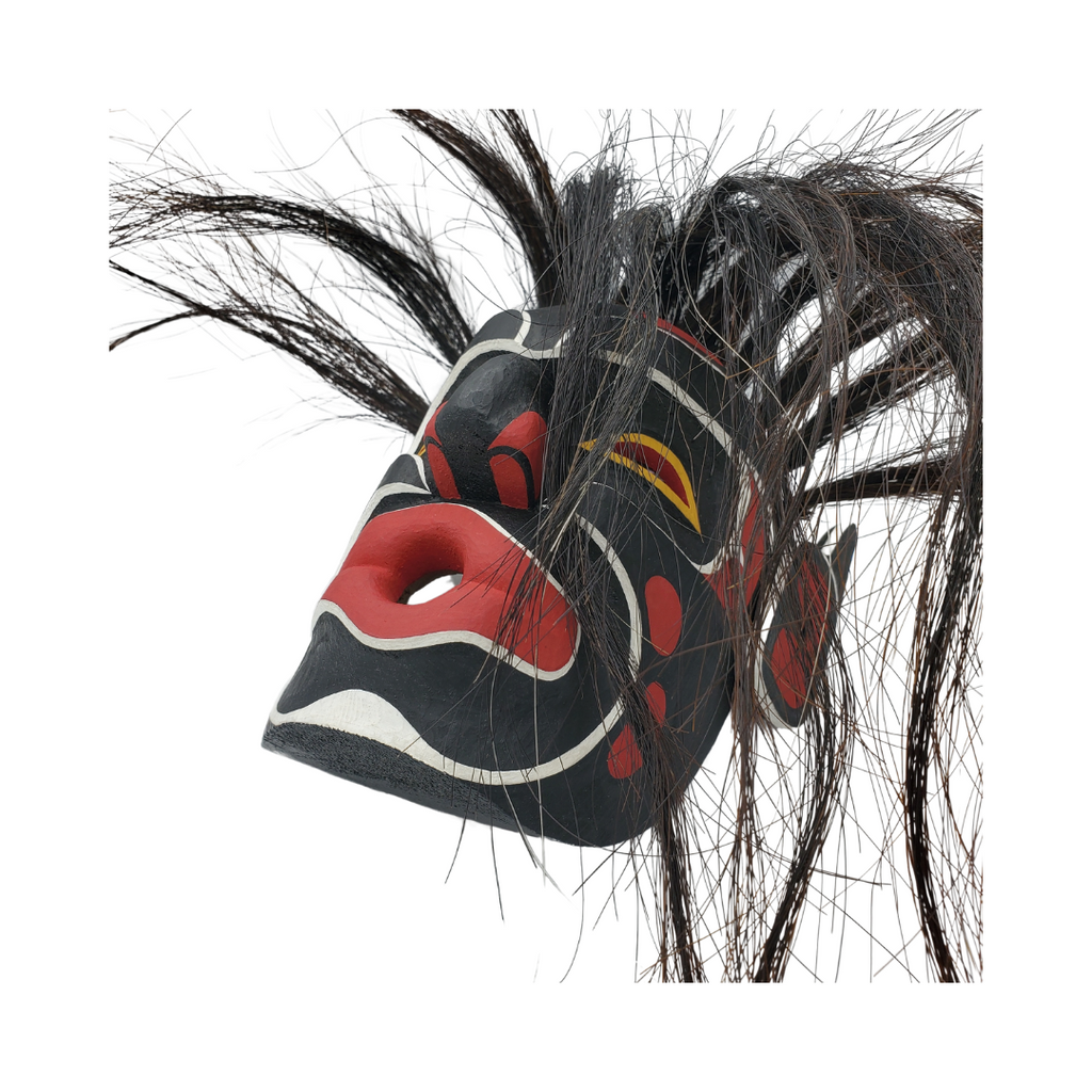 Mask Dzunuk̕wa Kwakwakawakw First Nations Leonard Scow Hand Carved Art ...