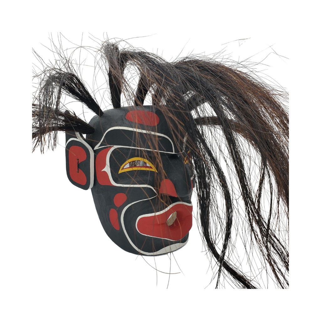 Mask Dzunuk̕wa Kwakwakawakw First Nations Leonard Scow Hand Carved Art ...
