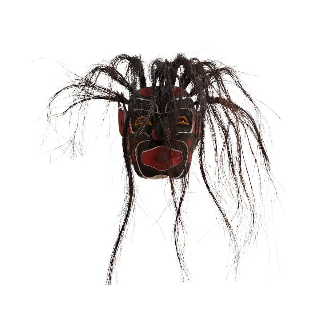Mask Dzunuk̕wa Kwakwakawakw First Nations Leonard Scow Hand Carved Art ...