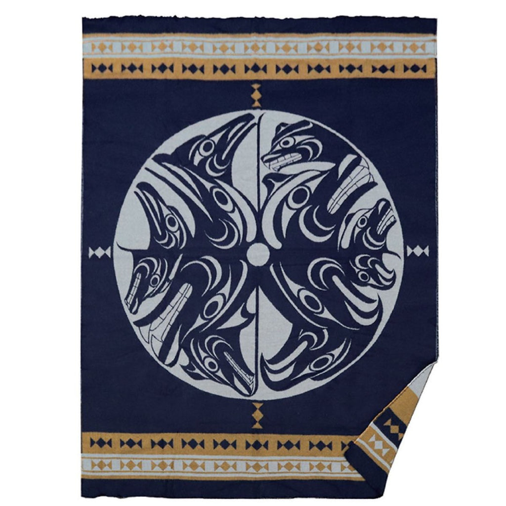 Woven Blanket Native Haida Musqueam Coast Salish Tsimshian Anishinaabe – I-Hos Gallery