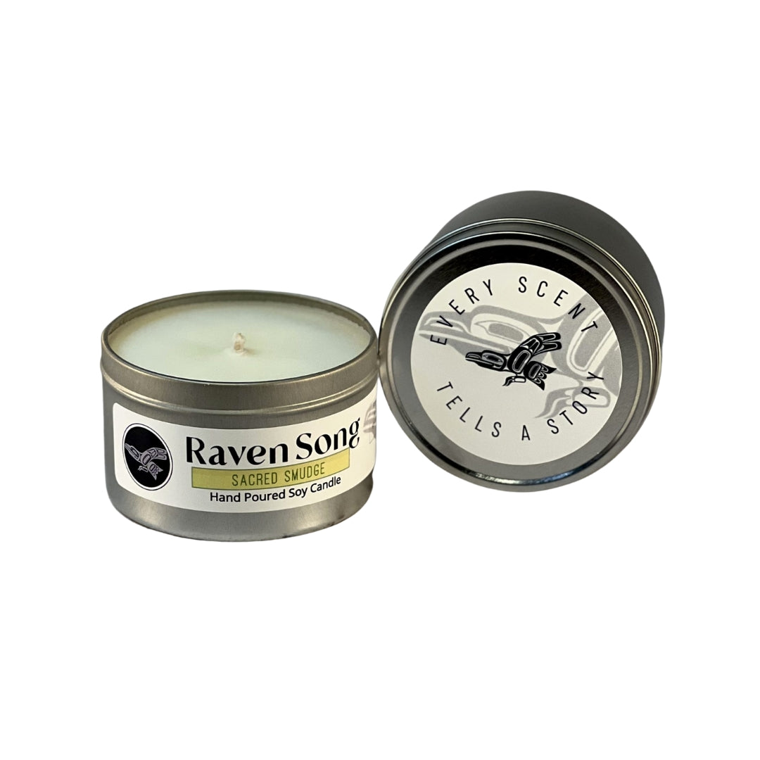 Raven Song Candle Sacred Smudge Cedar Sage Tobacco Campbell River made ...